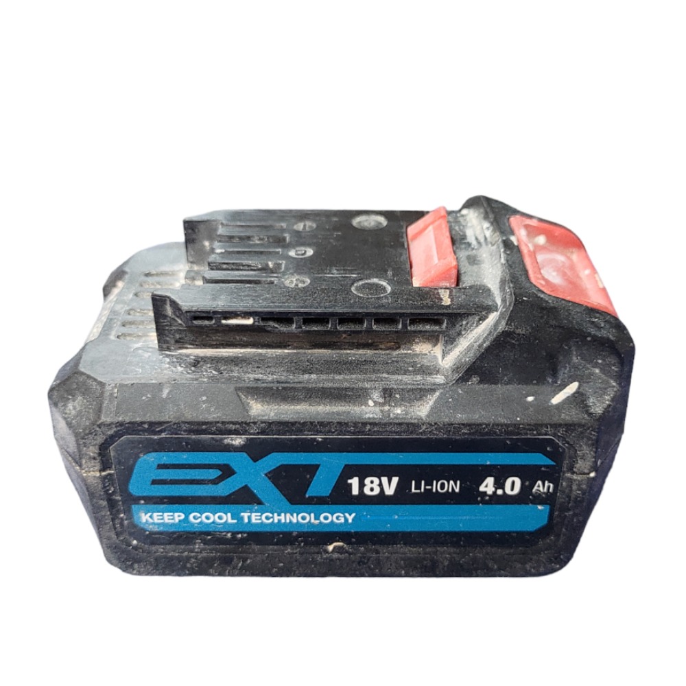 Pre-owned Erbauer EXT 18V 4Ah Li-ion Genuine Battery + charger - Own4Less